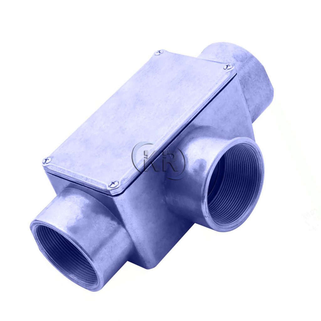 CONDULETE TIPO T - 1 POL. ROSCA NPT - KR Soluções e Materiais Elétricos