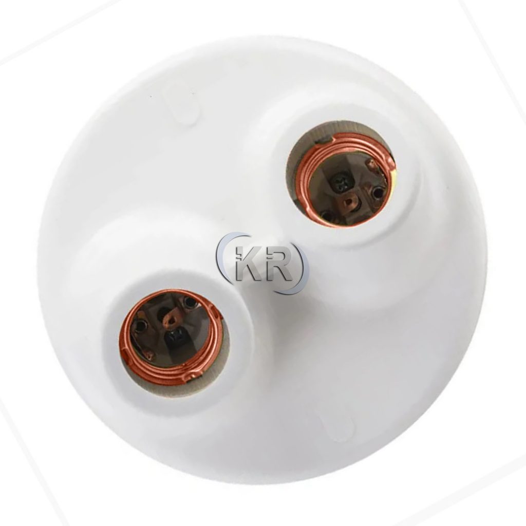PLAFON 2 SOQUETES E-27 BR - KR Soluções e Materiais Elétricos