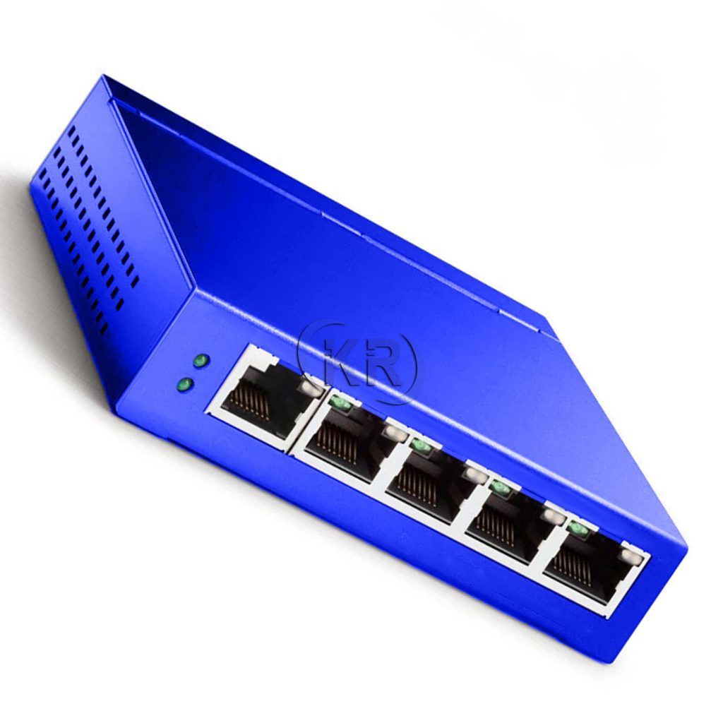 SWITCH DESKTOP 5 PORTAS RJ45 ETHERNET 10-100Mbps 220VCA PLASTICO - KR ...