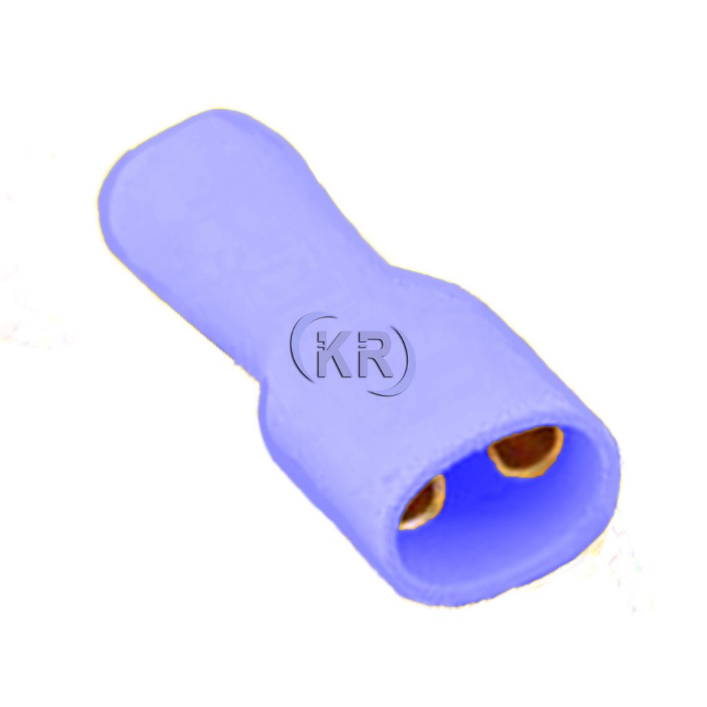 TERMINAL SLIP ONS FEMEA ISOLADO AZUL - KR Soluções e Materiais Elétricos